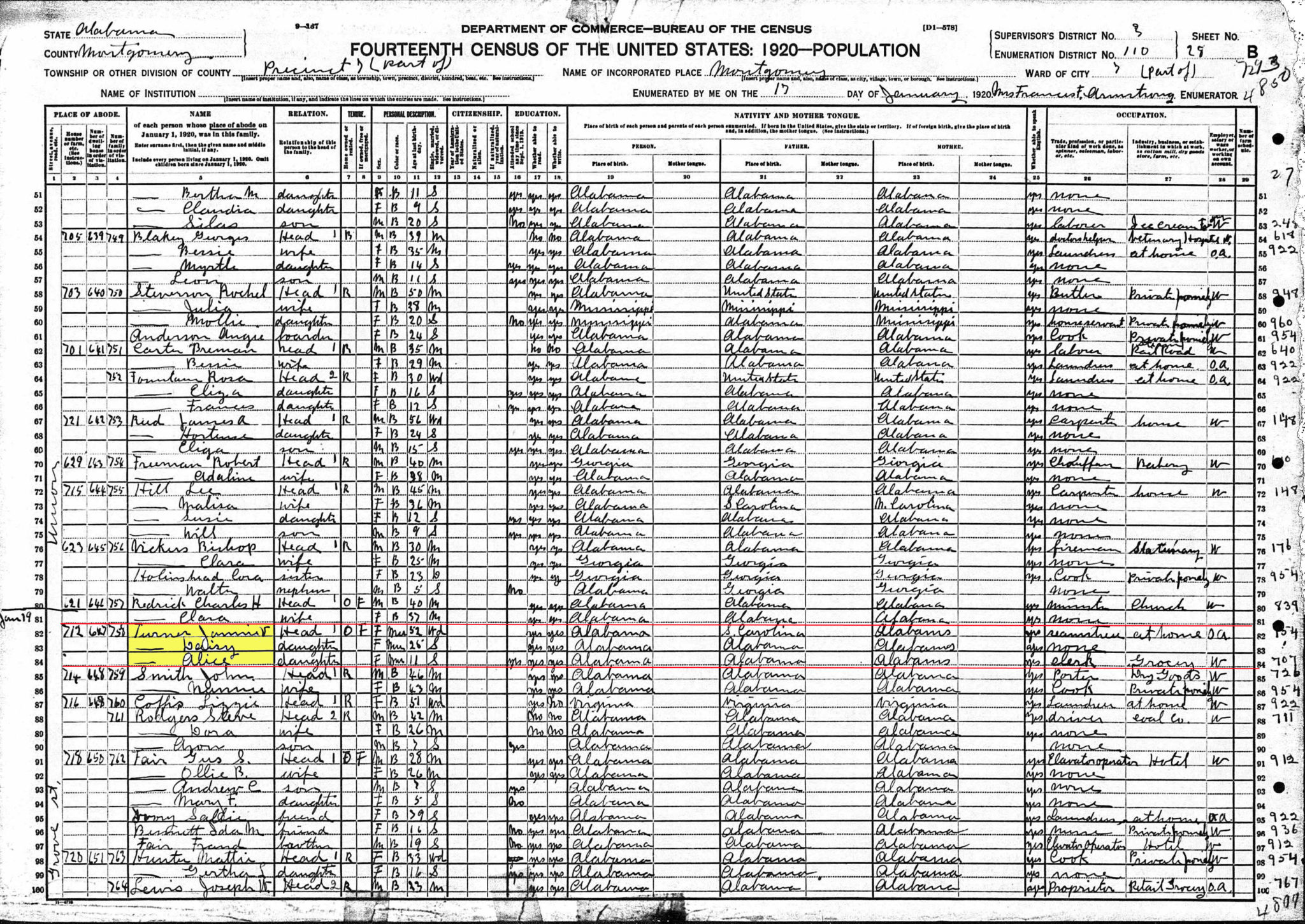 1920 Census | Finding Eliza